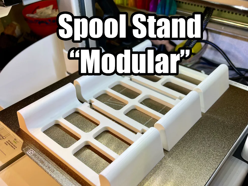 Filament Spool Stand (modular with dovetail Joint) - Free 3D Print ...