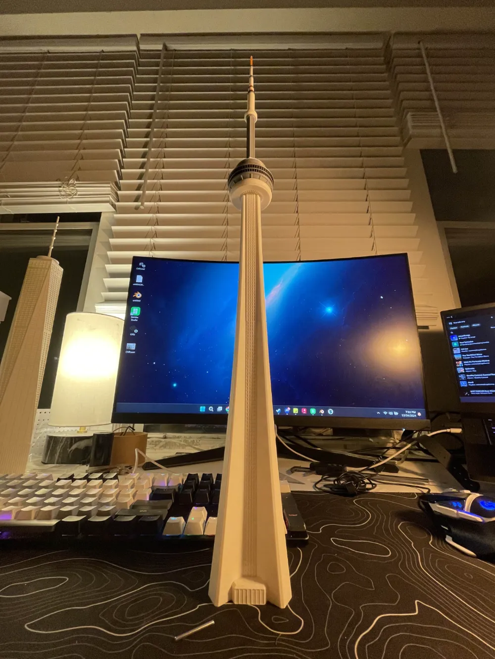 CN Tower (1:1000 Scale) - Free 3D Print Model - MakerWorld
