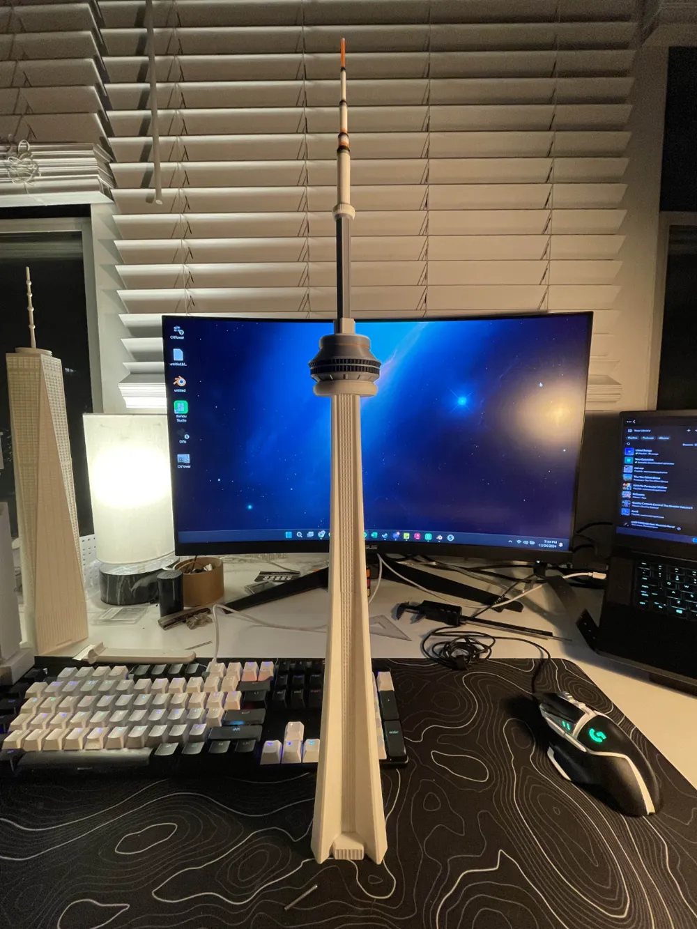 CN Tower (1:1000 Scale) - Free 3D Print Model - MakerWorld
