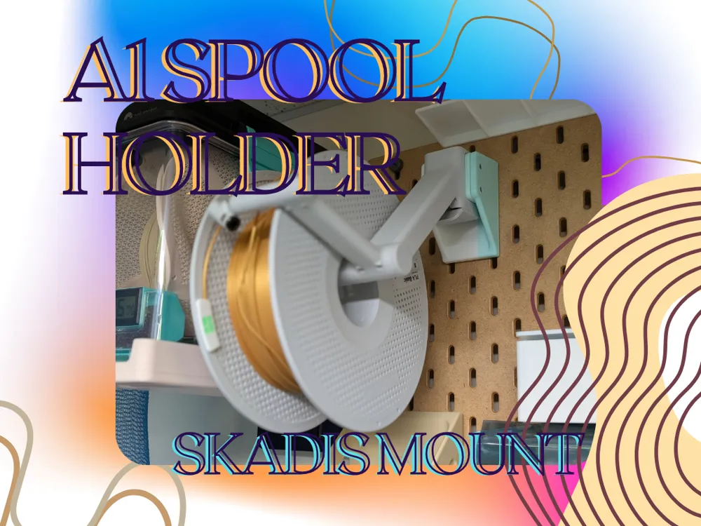 A1 Spool Holder Skådis Mount - Free 3D Print Model - MakerWorld