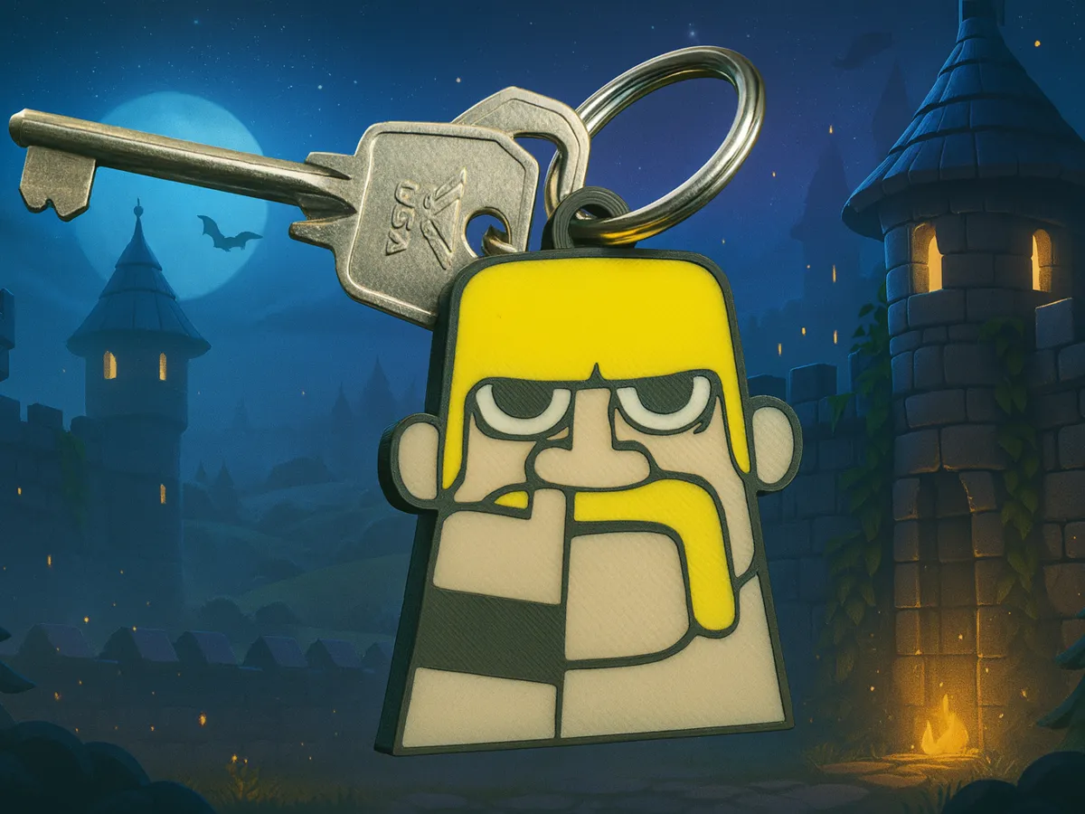Barbarian keychain, Clash Royale by GAF 3D MakerWorld: Download Free 3D ...