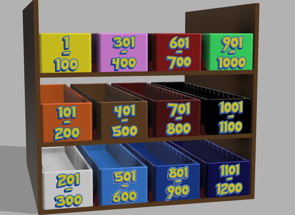 Pokemon Drawers By Pokedex Order - Free 3D Print Model - MakerWorld