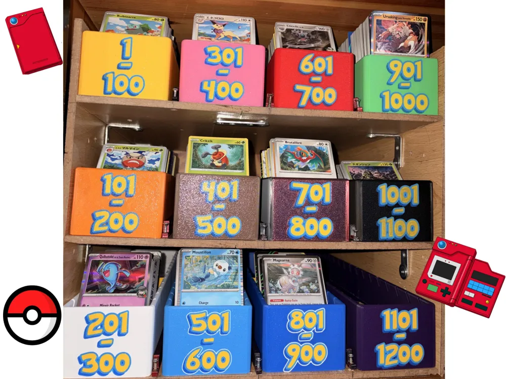 Pokemon Drawers By Pokedex Order - Free 3D Print Model - MakerWorld