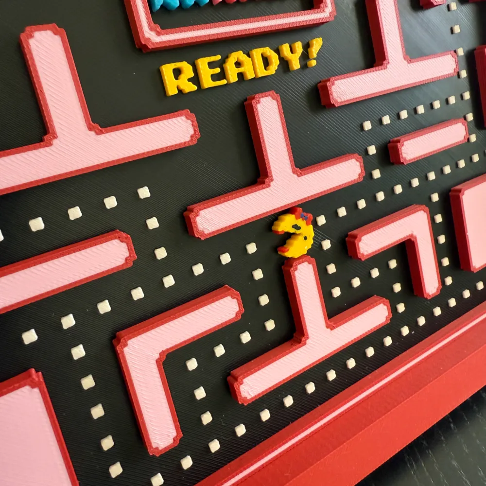 Ms. Pac-Man Level 1 by elpipito MakerWorld: Download Free 3D Models