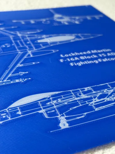 F16 blueprint - Free 3D Print Model - MakerWorld