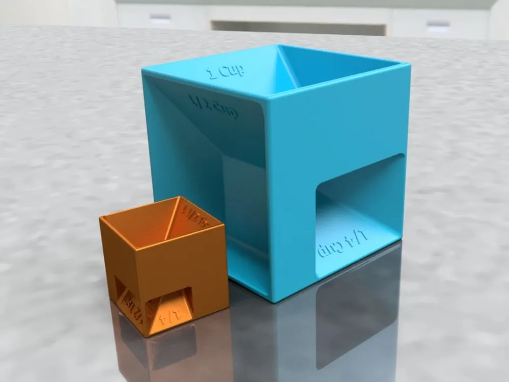 Measuring Cubes - Cups, Tbsp by Roket_One - MakerWorld