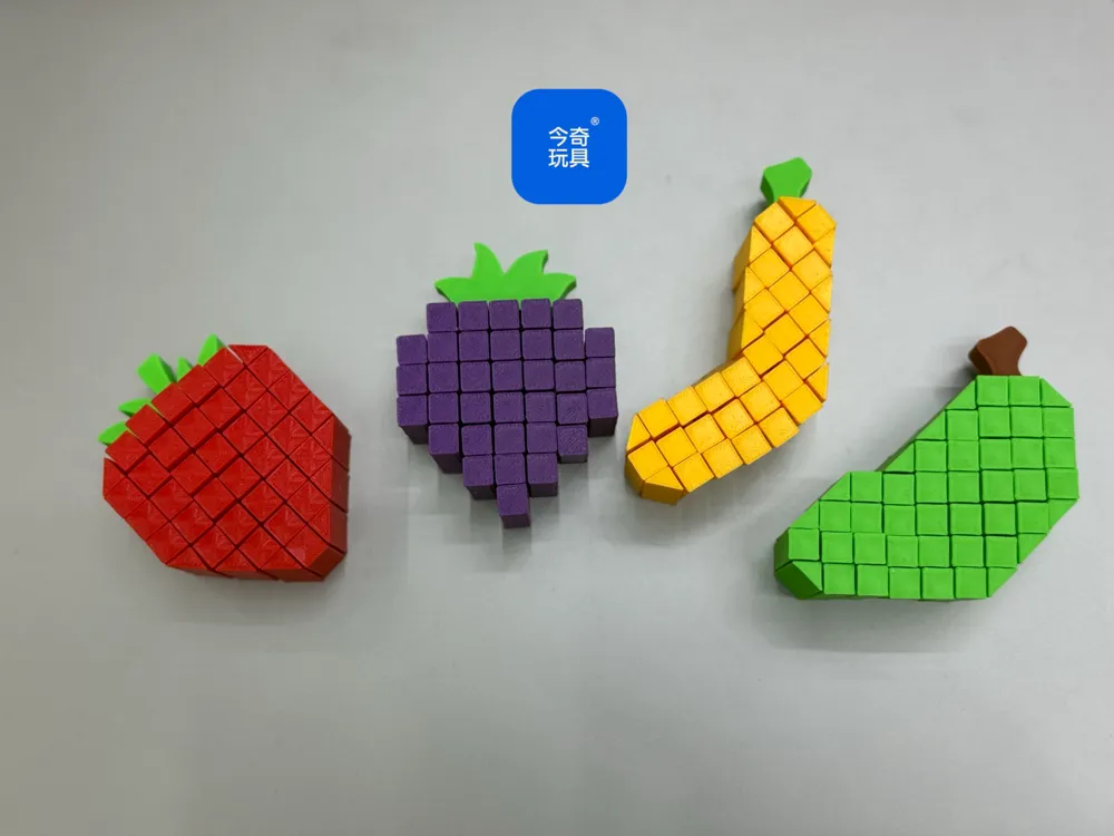 Fruit Pixel Fidget Cube Series - One-Piece Printing without Support ...