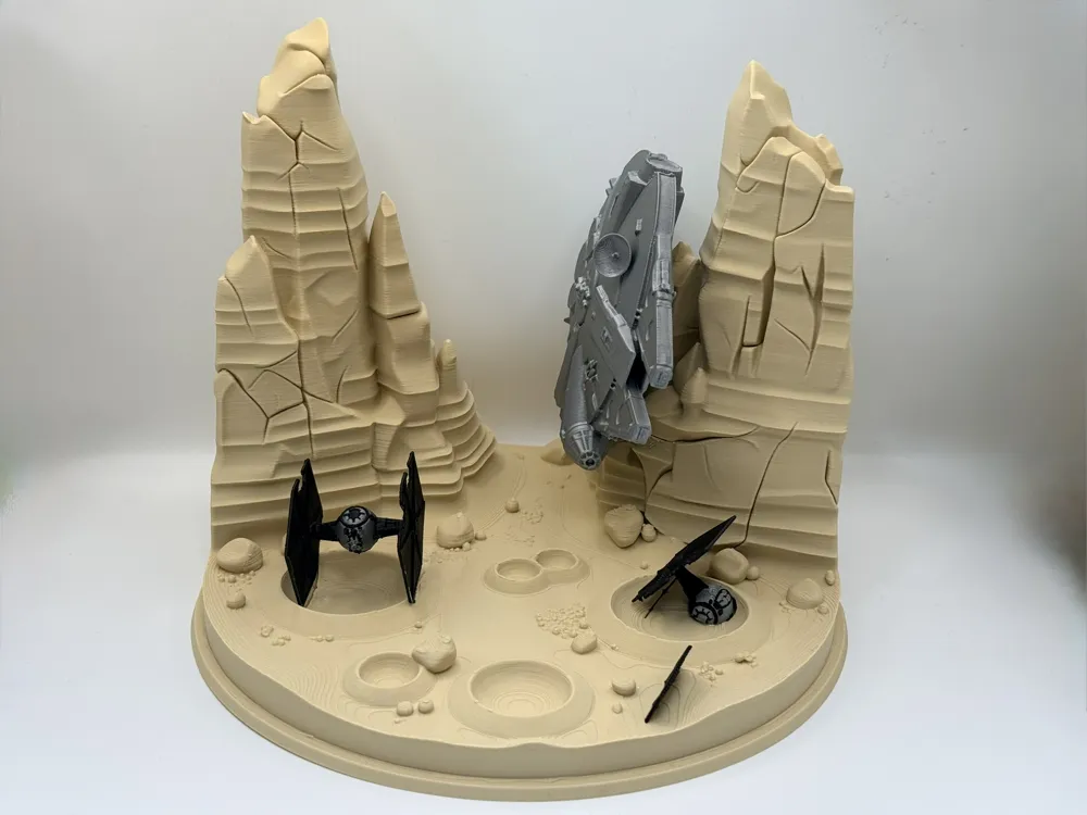 Star Wars Mini Diorama with Custom Placement - Free 3D Print Model ...