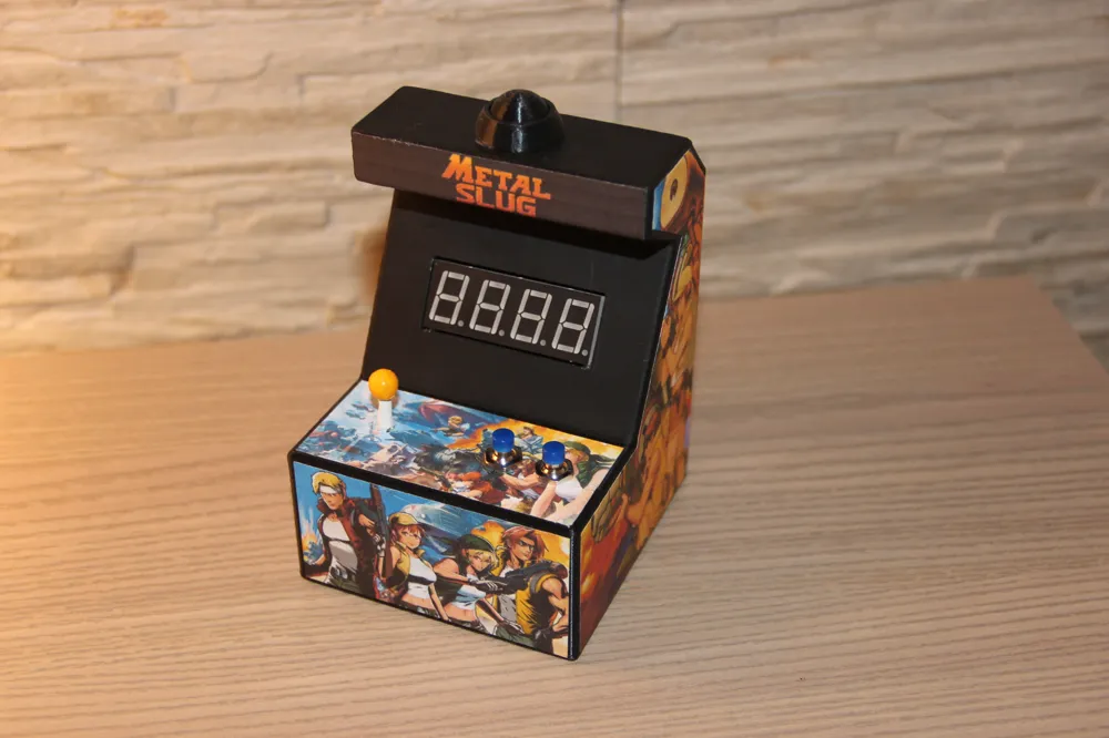 Custom Arcade Cabinet Clock with Alarm by Wood & Handcraft - MakerWorld