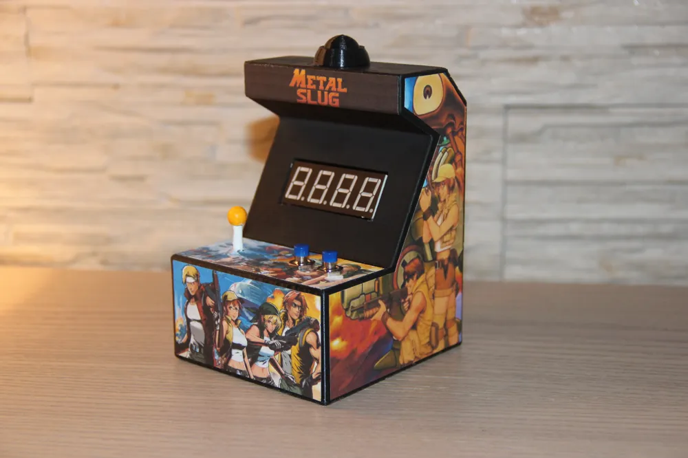 Custom Arcade Cabinet Clock with Alarm by Wood & Handcraft - MakerWorld