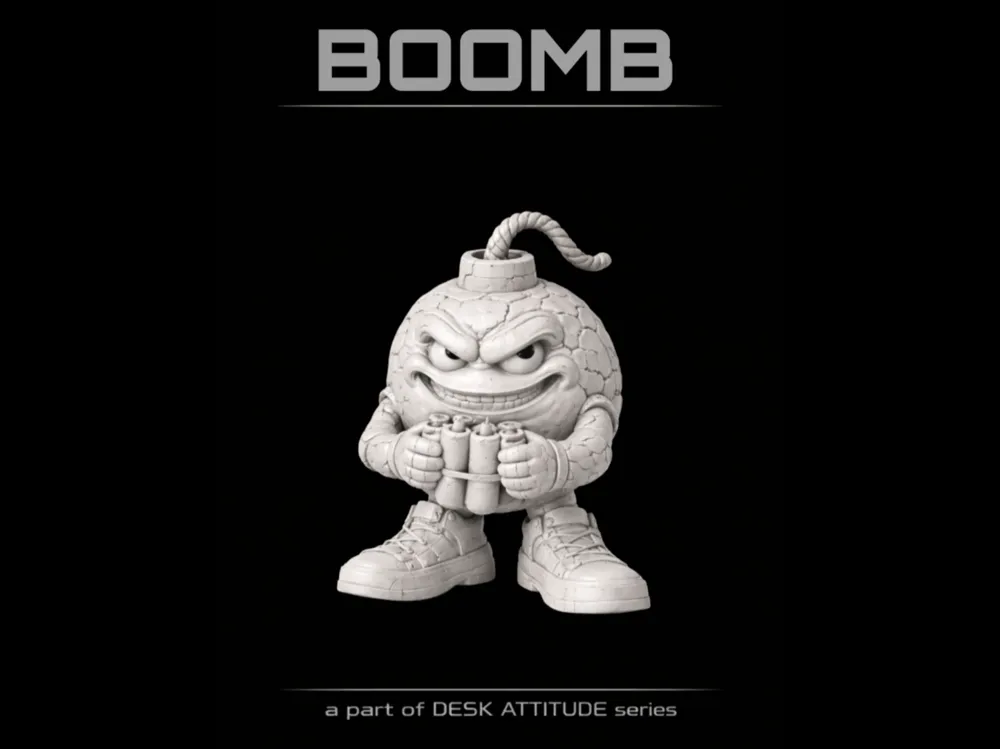 #3 BOOMB – Desk Attitude|Figura Decorativa de Escritorio - Modelo de ...