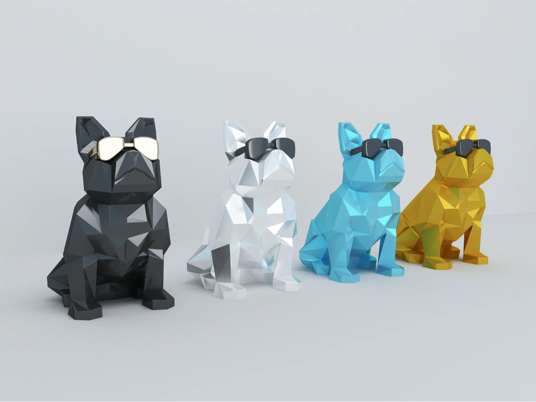 Geometric Bulldog Ornament by 为也创客 - MakerWorld