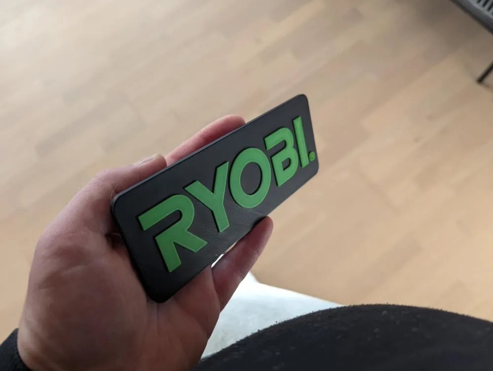 Ryobi Sign/logo - Free 3D Print Model - MakerWorld