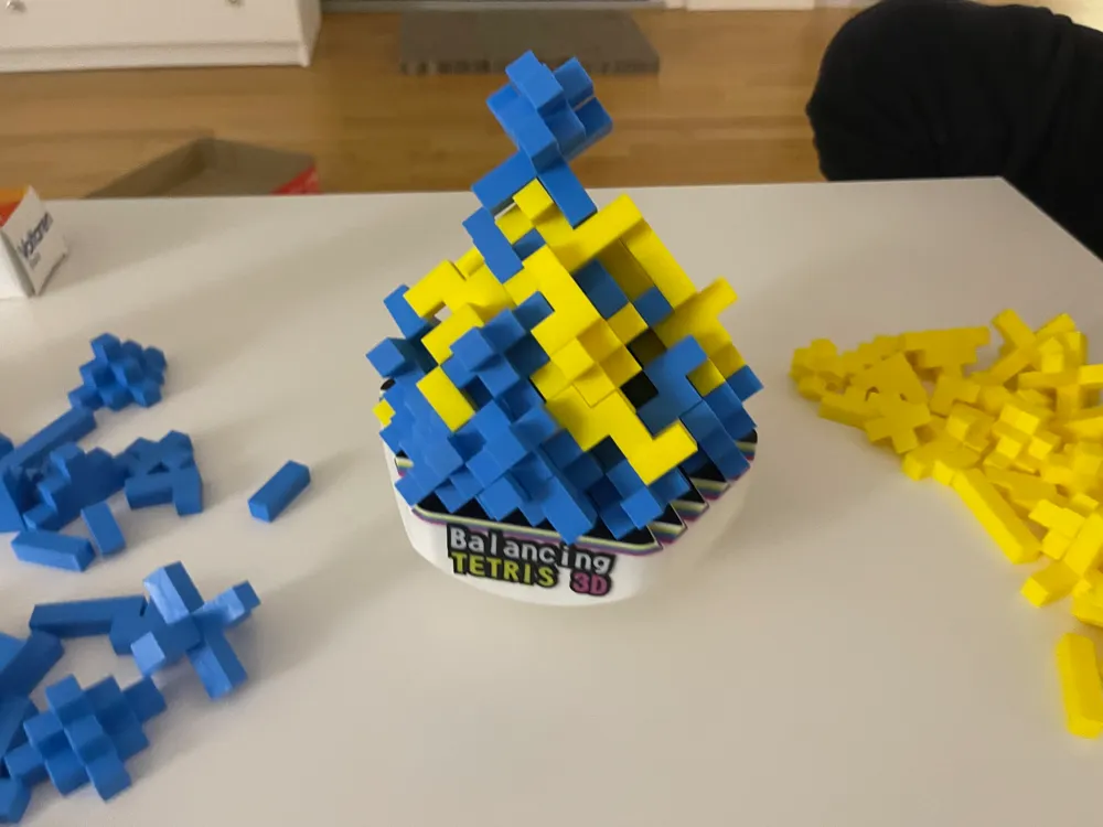 Balancing Tetris 3D 150mm 3Player Edition by wessystressy - MakerWorld