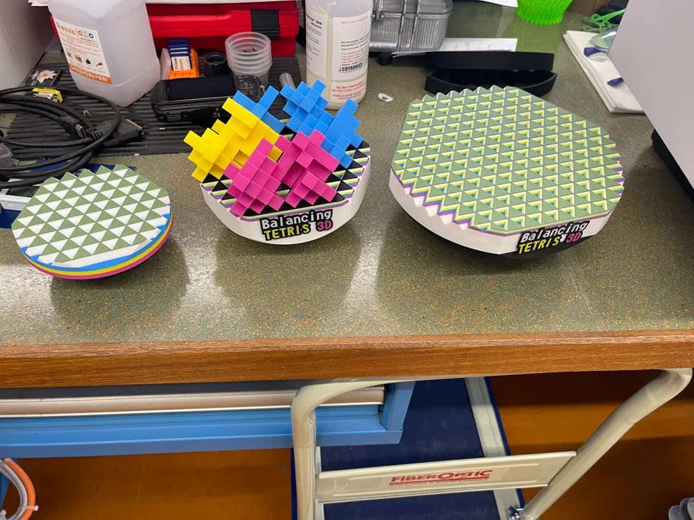Balancing Tetris 3D 150mm 3Player Edition - Free 3D Print Model ...