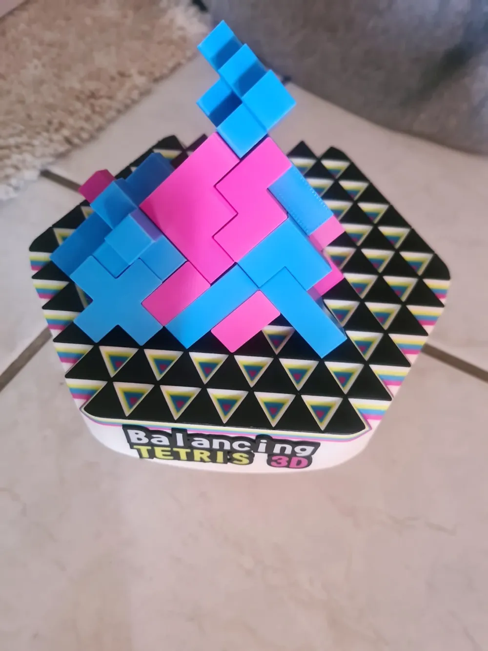 Balancing Tetris 3D 150mm 3Player Edition - Free 3D Print Model ...
