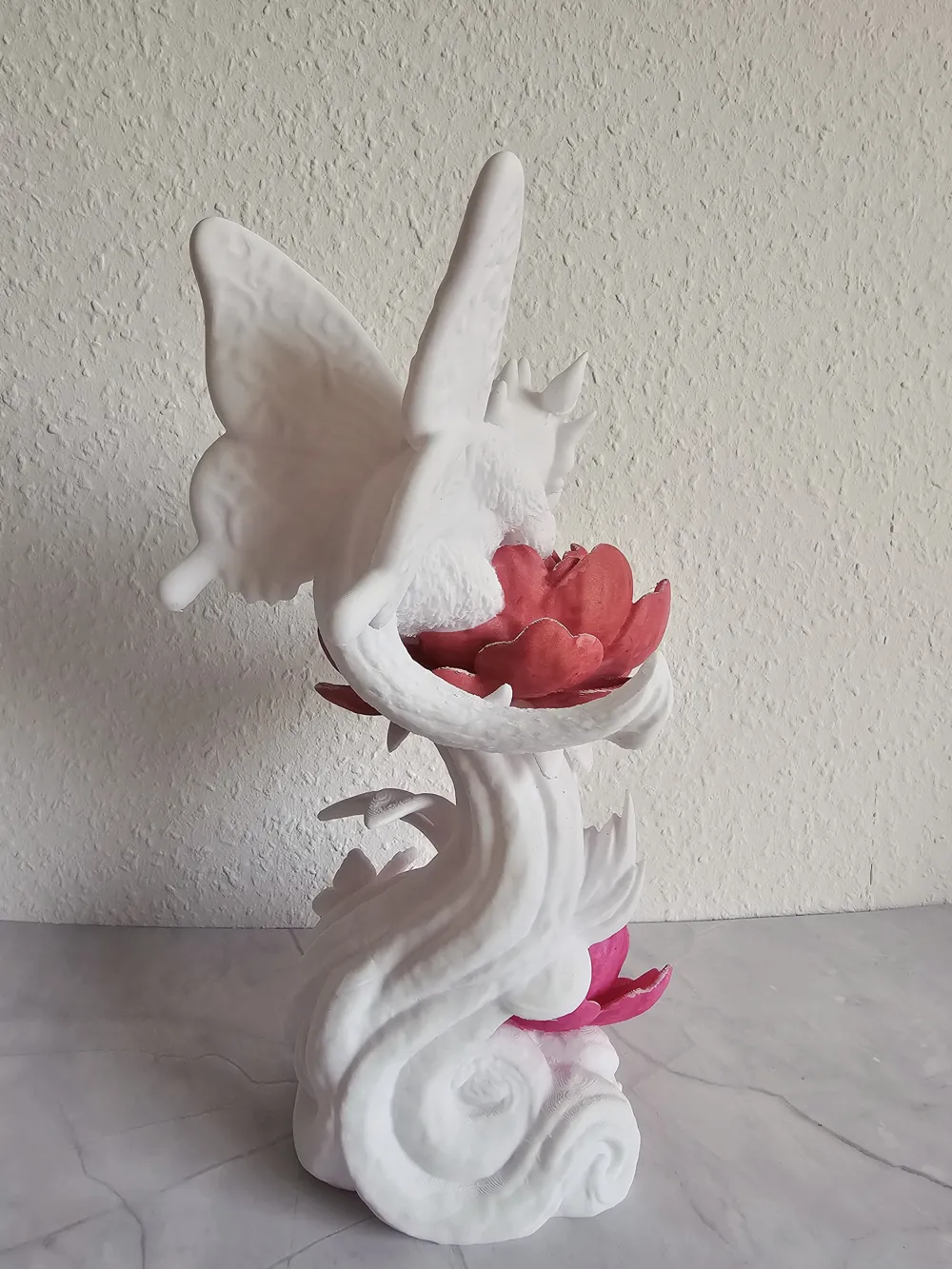 Dreaming Dragon – Fairy on Blossom - Free 3D Print Model - MakerWorld