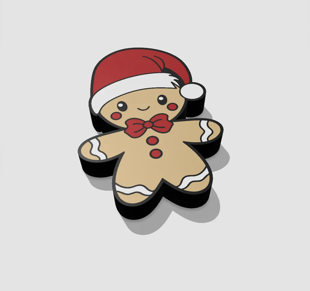 GINGERBREAD Lightbox Led Lamp by Office.3D - MakerWorld