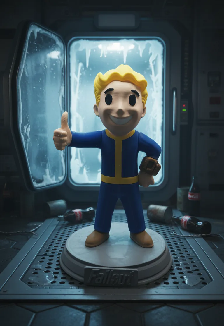 Vault Boy no ams fallout pipboy - Free 3D Print Model - MakerWorld