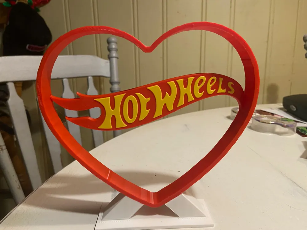 Hot Wheels in a Heart - Love on Valentine's day by Shawnknight - MakerWorld