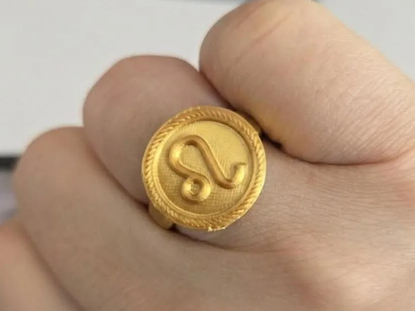 Twelve Zodiac Constellation Ring Series - Leo - Free 3D Print Model ...