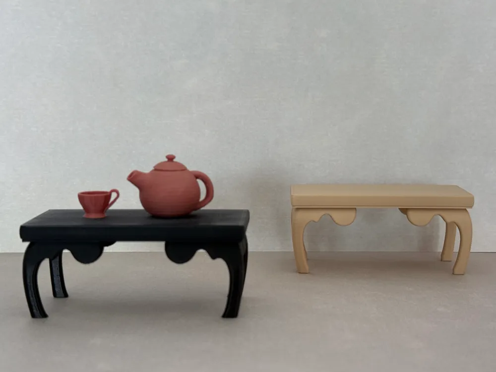 Miniature Tea Table Dollhouse Furniture by Printed a mini - MakerWorld