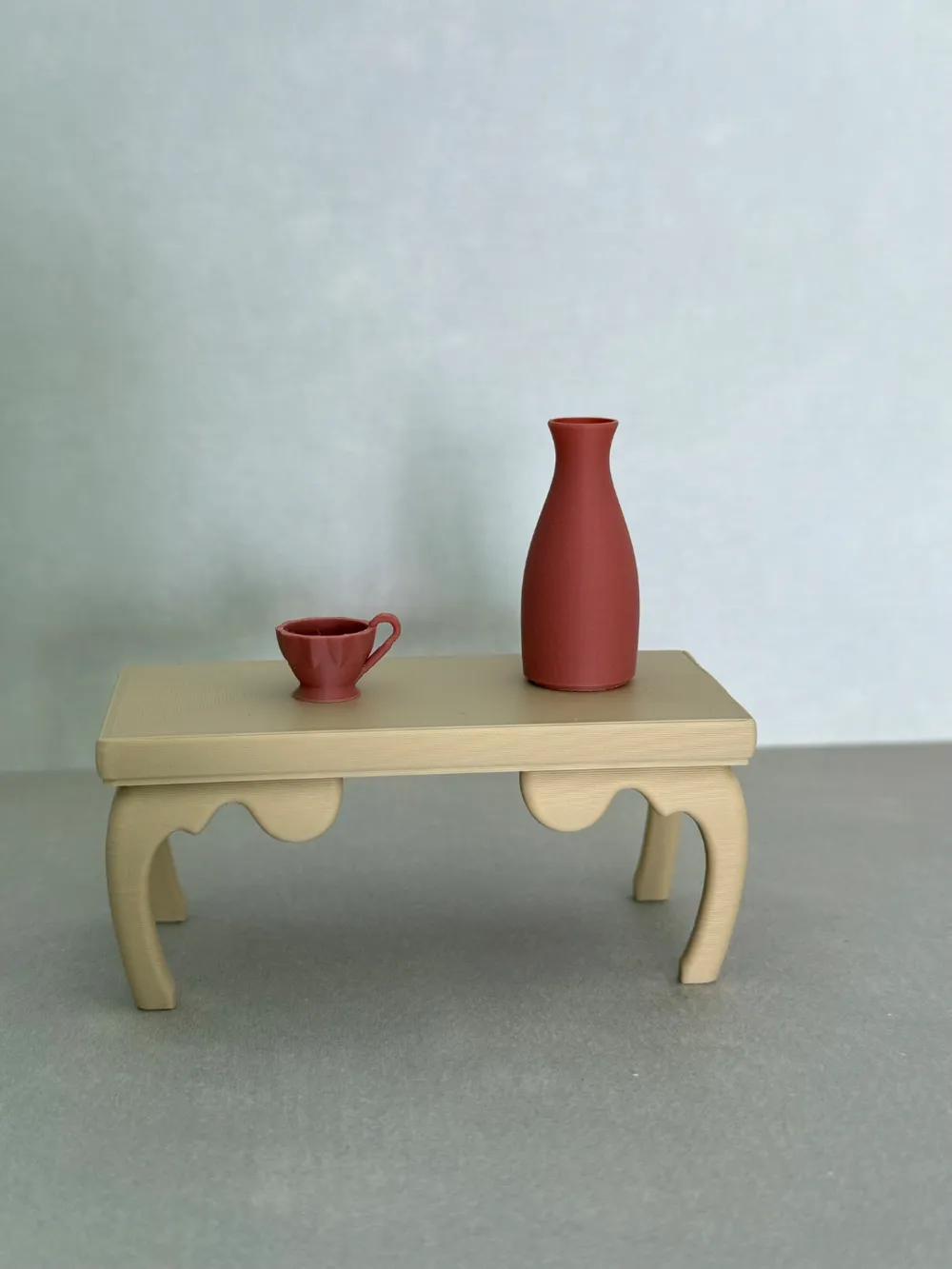 Miniature Tea Table Dollhouse Furniture by Printed a mini - MakerWorld