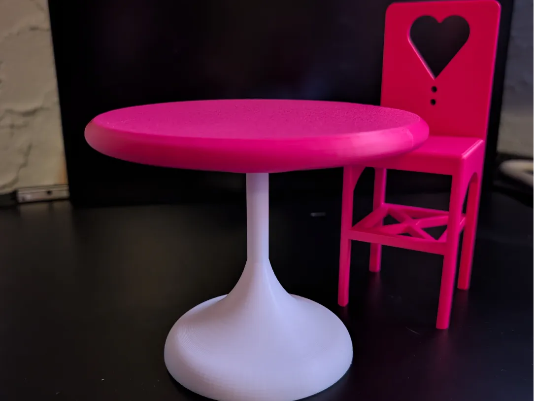 Barbie Table - Free 3D Print Model - MakerWorld