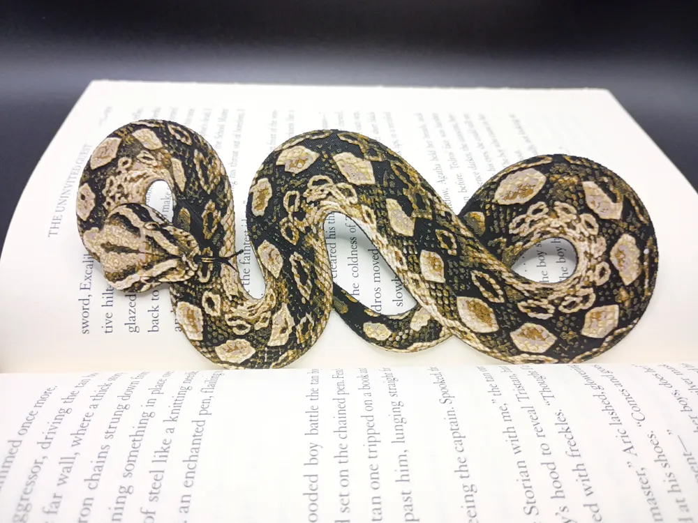 Reticulated Python Bookmark - Free 3D Print Model - MakerWorld