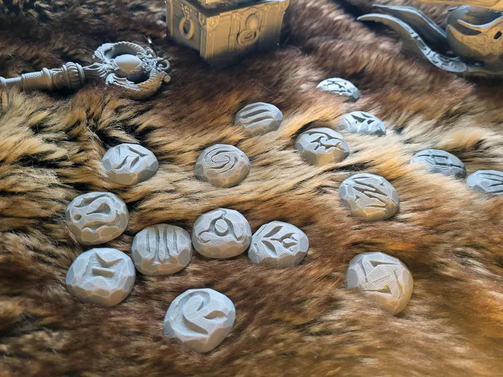 16 Stylized Rune stones by Jonparrish3D MakerWorld: Download Free 3D Models