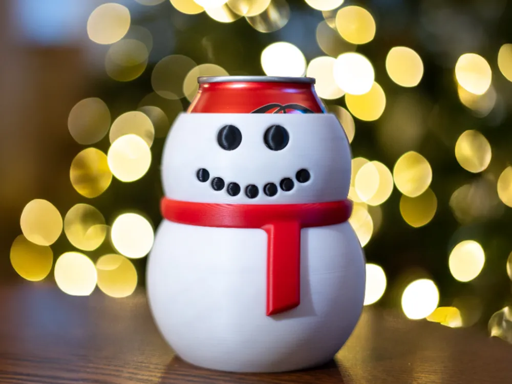 Snowman Soda Can drink holder by lokiparts MakerWorld: Download Free 3D ...