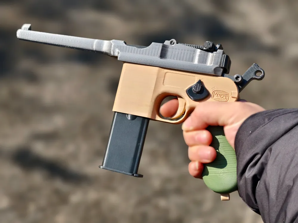 War II Classic Mauser c96/712 Toy Model（Immovable） - Free 3D Print ...