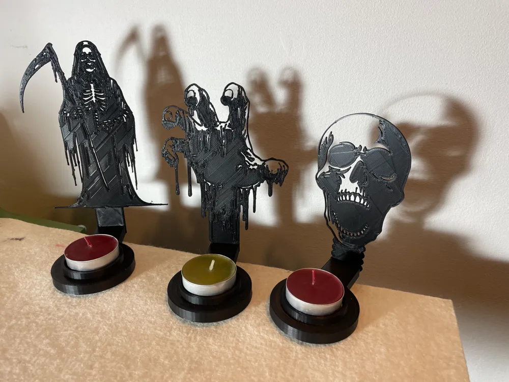 Terrifying Trio Tea-Light Projectors by allinonedesign - MakerWorld