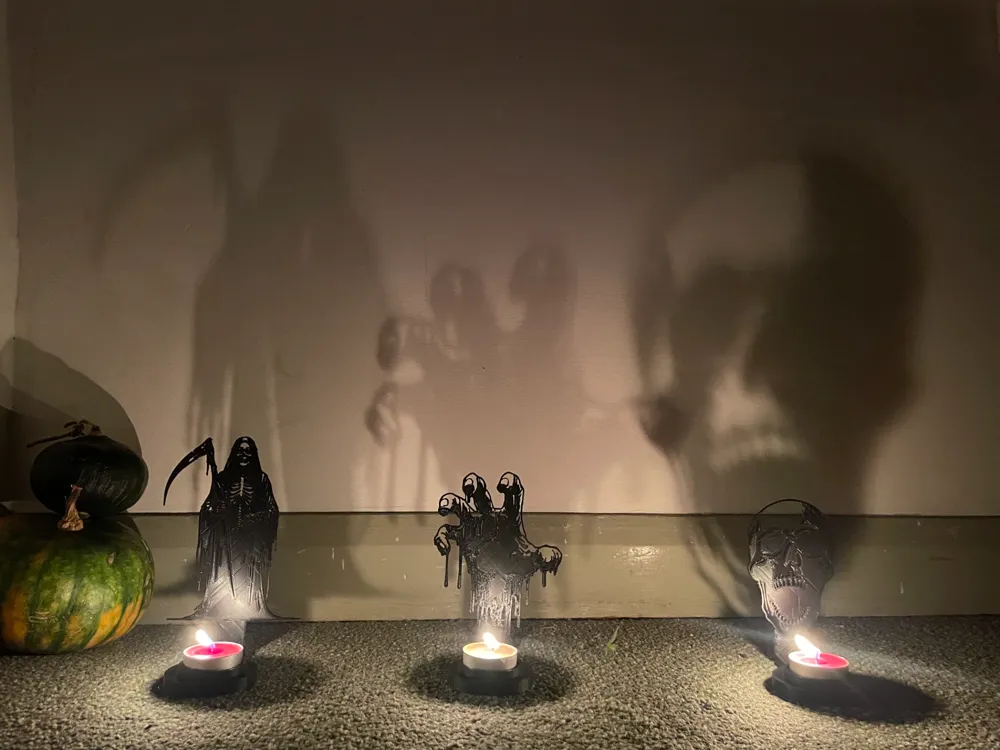 Terrifying Trio Tea-Light Projectors - Free 3D Print Model - MakerWorld