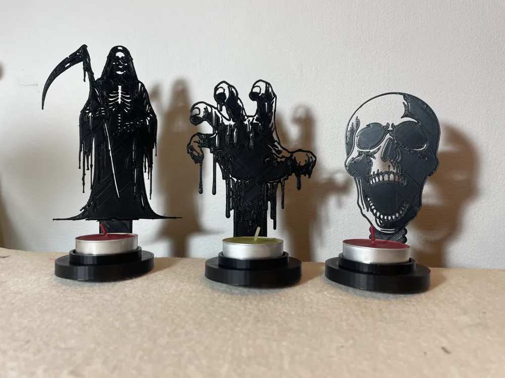 Terrifying Trio Tea-Light Projectors by allinonedesign MakerWorld ...