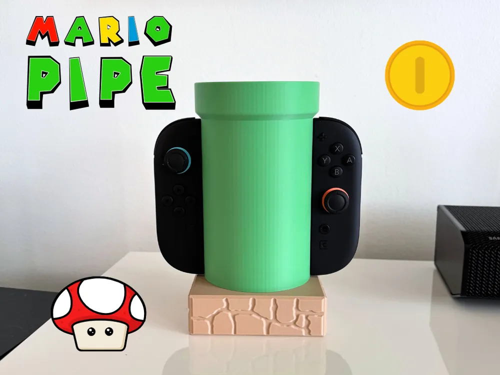 Nintendo Switch 2 Joy-con Pipe Stand - Free 3D Print Model - MakerWorld