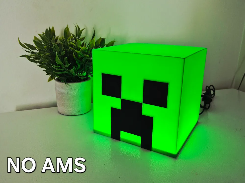 Minecraft Creeper lamp by Nismo3Dprint MakerWorld: Download Free 3D Models