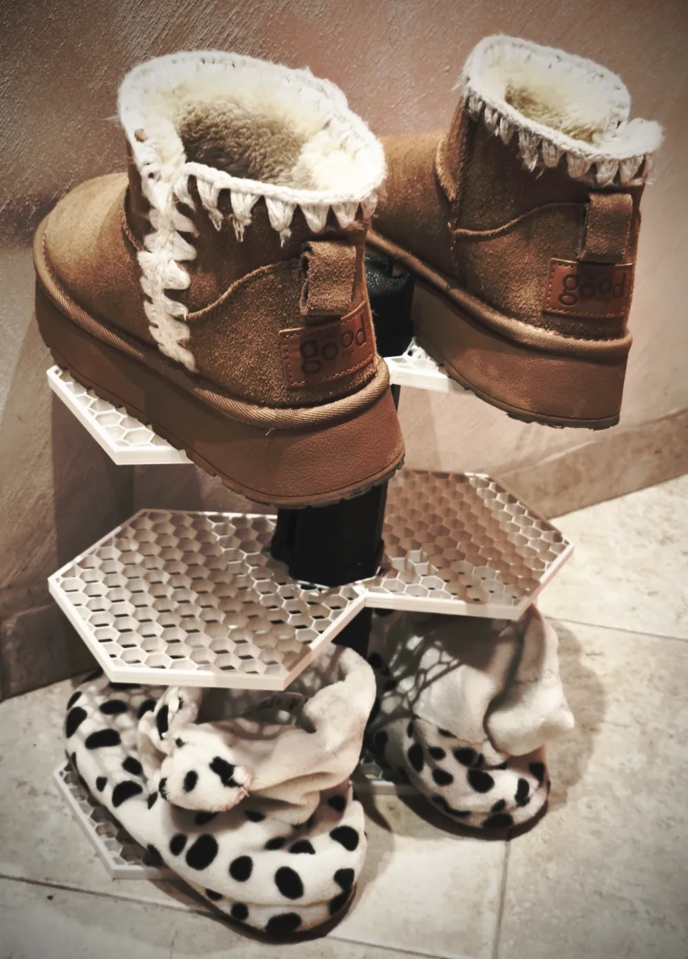 Modular shoe rack - Suitable for A1 Mini by Sharko kingMakerWorld ...