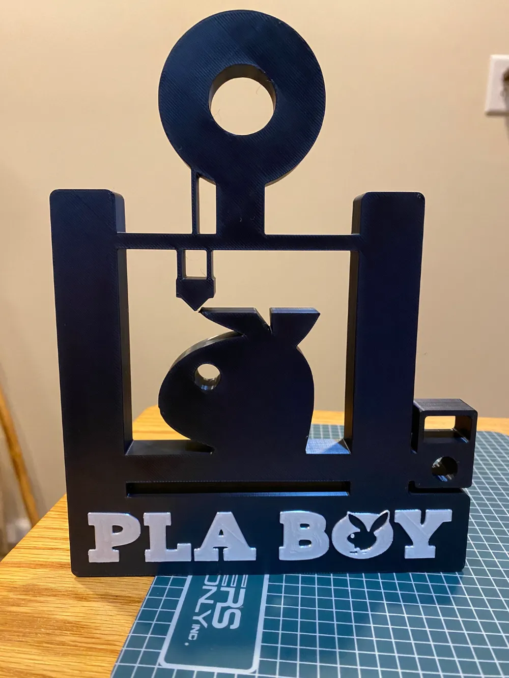 PLA BOY Sign/Stand Remixed by CYBR3D - MakerWorld