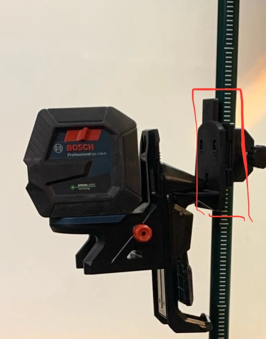 Bosch GCL 2-50 fixture DK 10 to TP 320 adapter - Free 3D Print Model ...