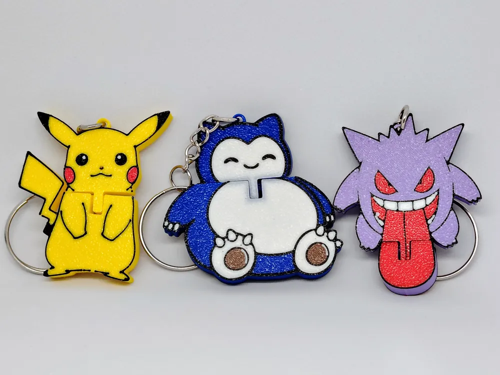 Pokemon - Pikachu Flexi Keychain by Boklogs MakerWorld: Download Free ...