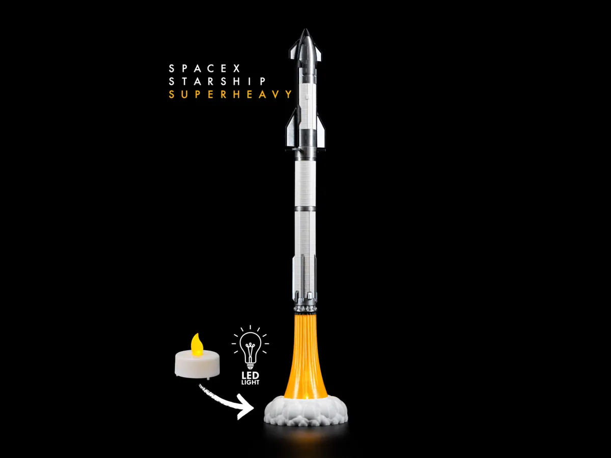 SpaceX Starship Superheavy Rocket Diorama (no AMS) - Free 3D Print ...