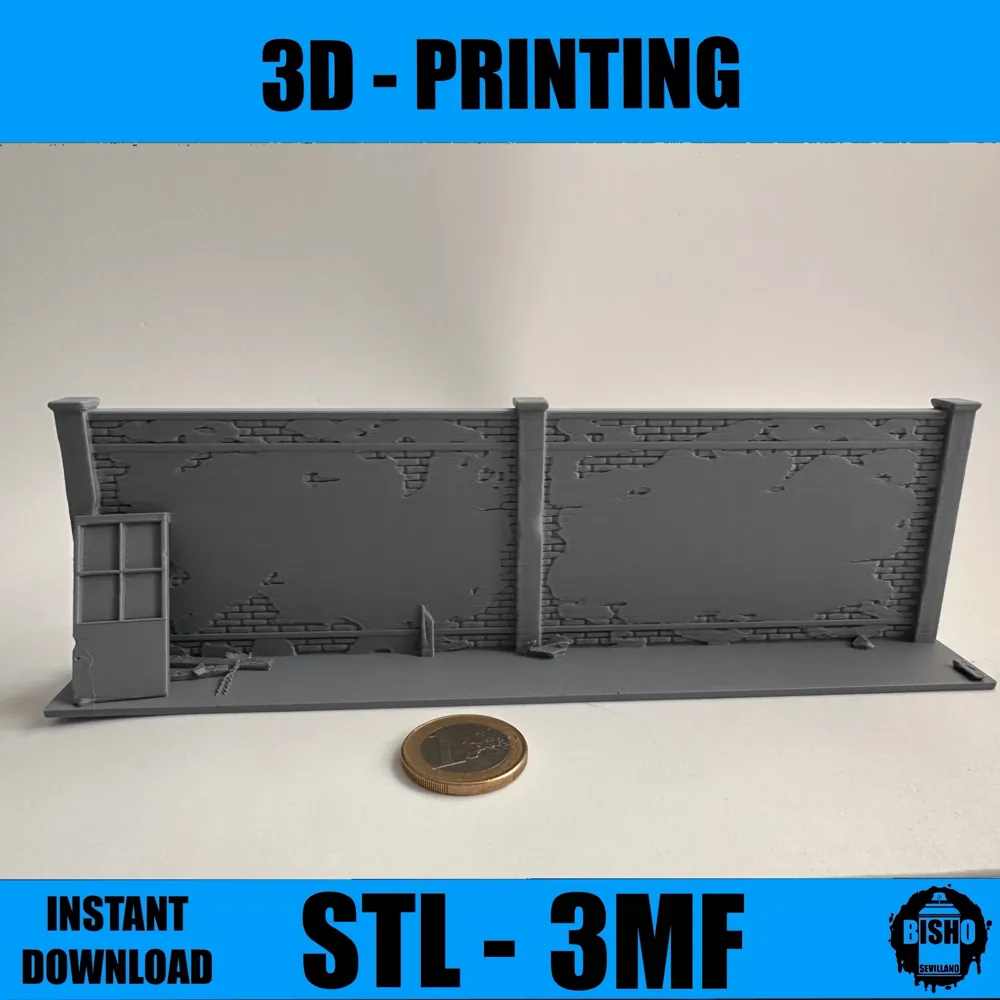 Brick Wall Diorama 3 for GRAFFITI - STL 3MF by Bisho Sevillano ...