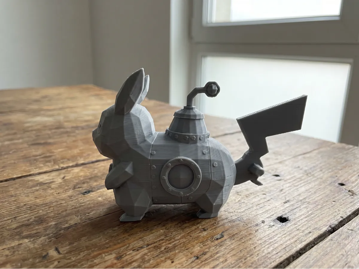 Submarine Pikachu – Low Poly 3D Print - Free 3D Print Model - MakerWorld