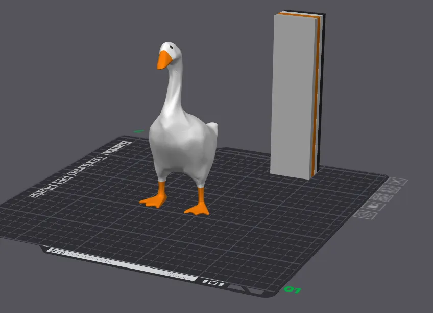 Untitled Goose Game Character - The Entitled Goose - Coloured Model ...