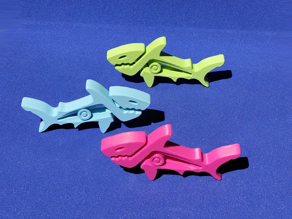 Shark Clip with Lock Slider (Print-in-Place) by H2Jack Concepts ...