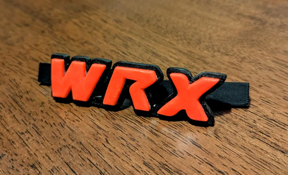 WRX Grill Emblem - Free 3D Print Model - MakerWorld