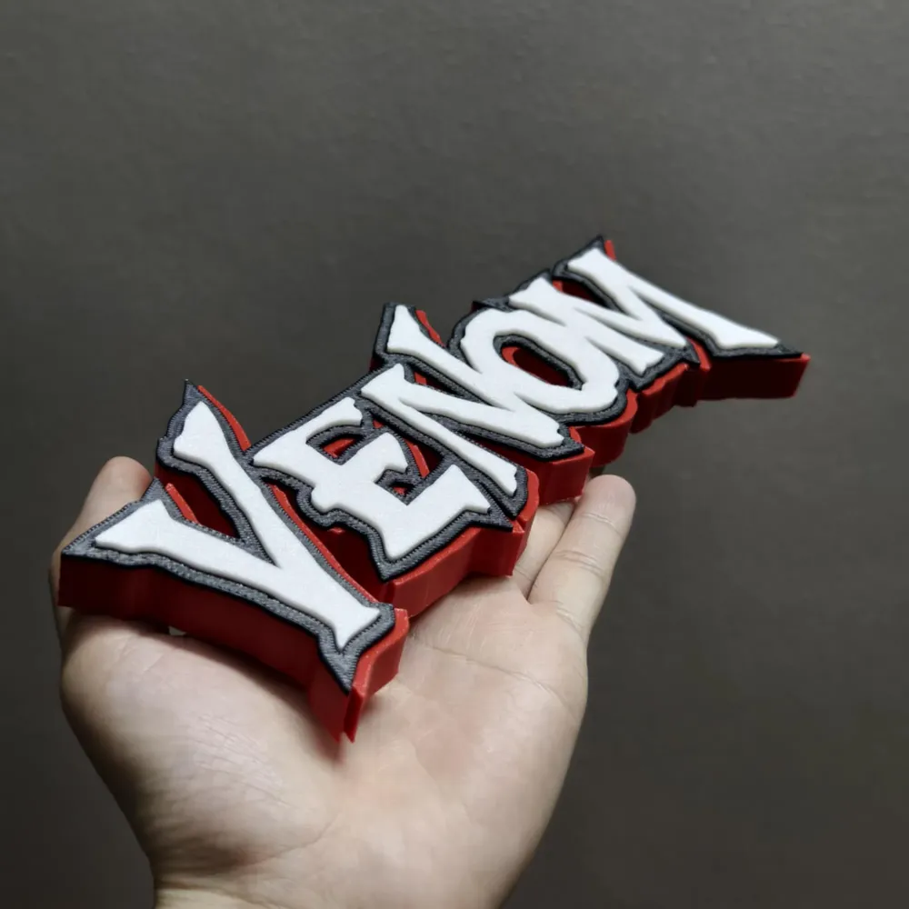 Venom Logo by Kumy - Free 3D Print Model - MakerWorld