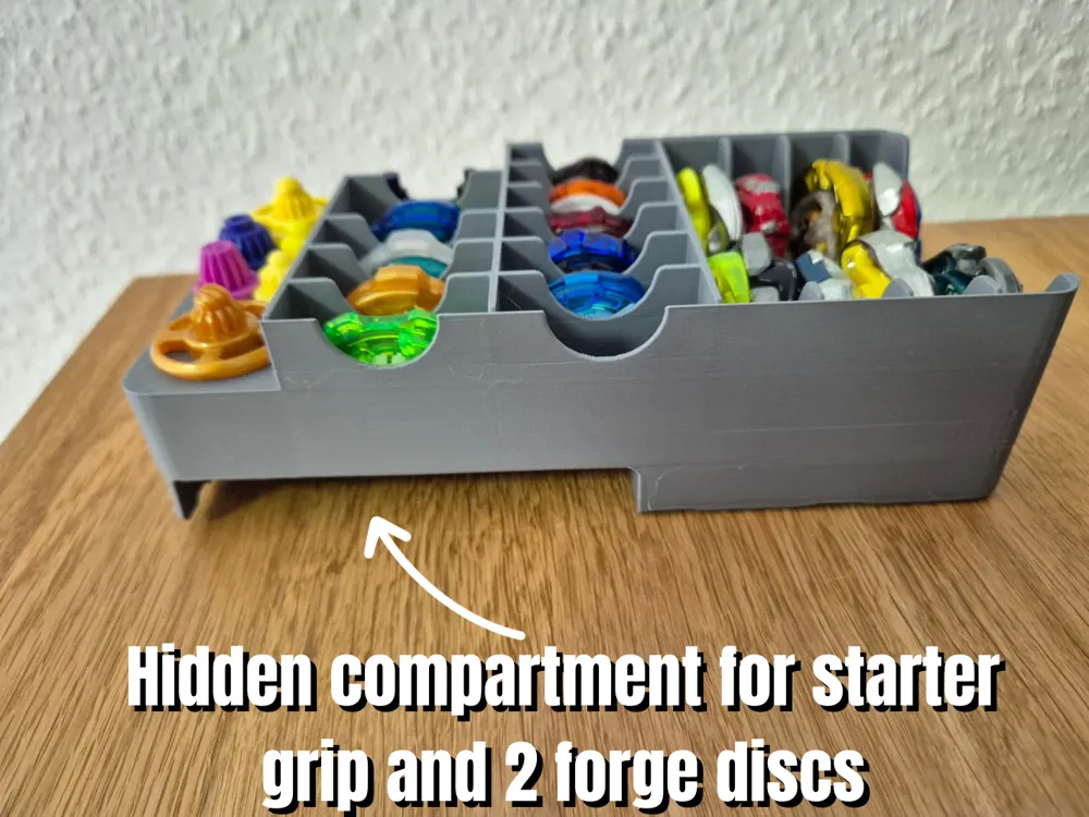 Beyblade X Organizer + Griff – Kostenloses 3D-Druckmodell – MakerWorld