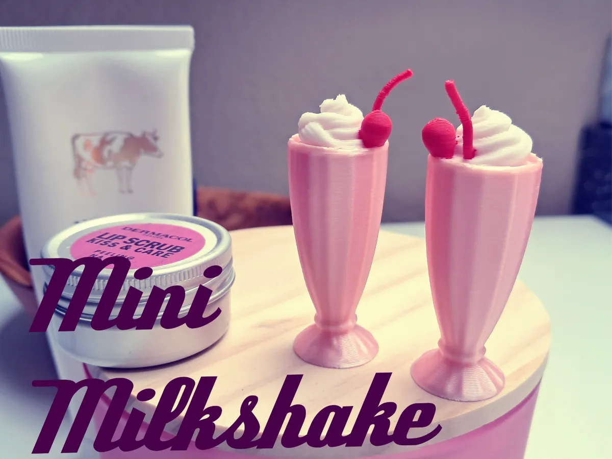 Mini Milkshake - Free 3D Print Model - MakerWorld